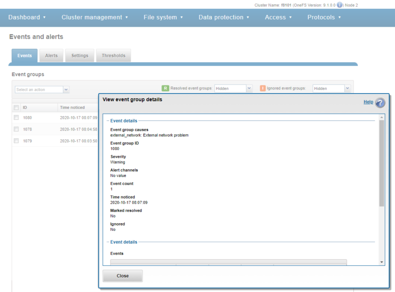 OneFS CELOG – Unstructured Data Quick Tips