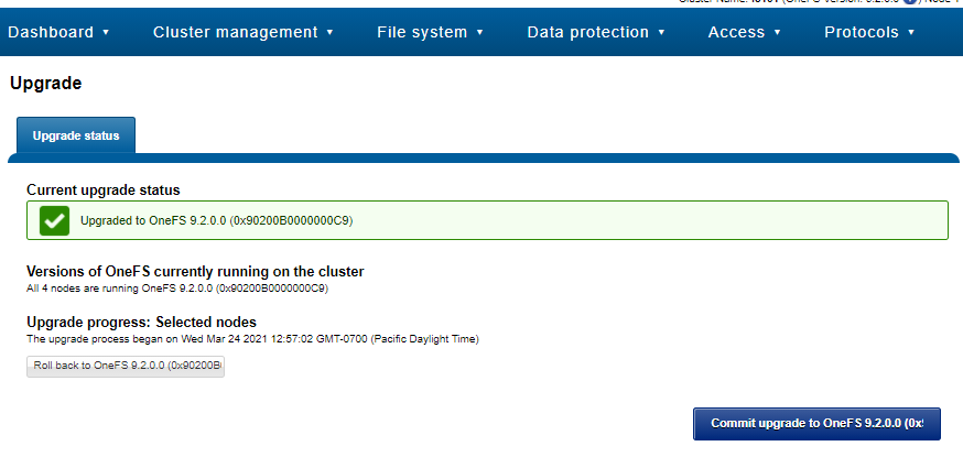 Onefs Drain Based Upgrade Unstructured Data Quick Tips