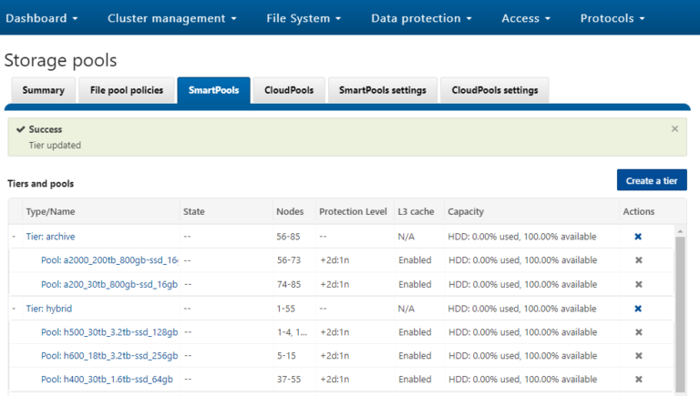OneFS Tiers and Pools – Unstructured Data Quick Tips